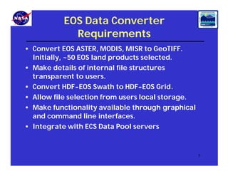 Generalized Conversion of HDF-EOS Products to GIS-Compatible Formats | PDF