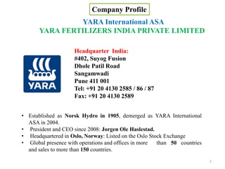 YARA Fertilizers | PPTX