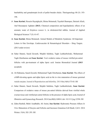 Dr Isaac Karimi CV | PDF