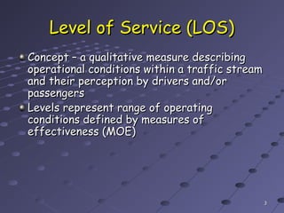 Capacity analysis Of Highways | PPT
