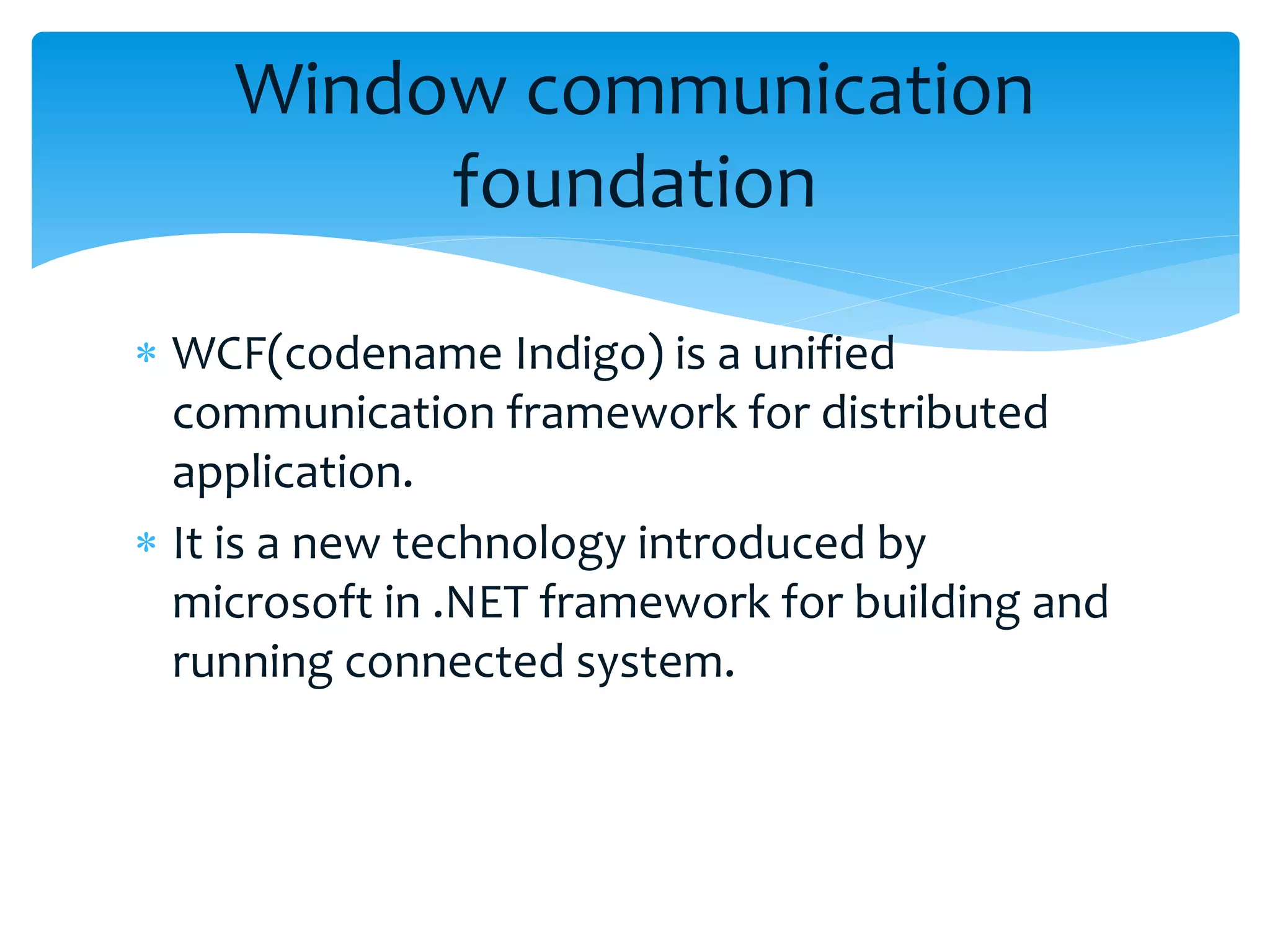 WCF | PPT