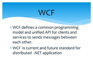 WCF | PPT