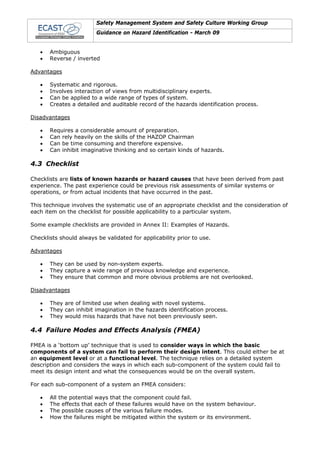 ECASTSMSWG-GuidanceonHazardIdentification | PDF