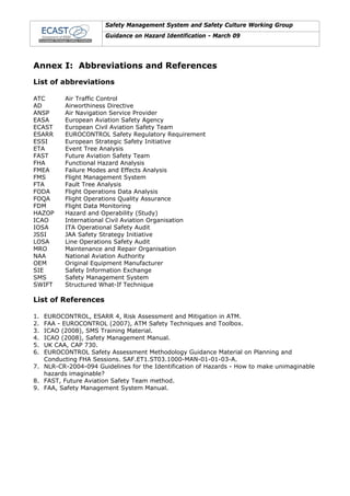 ECASTSMSWG-GuidanceonHazardIdentification | PDF