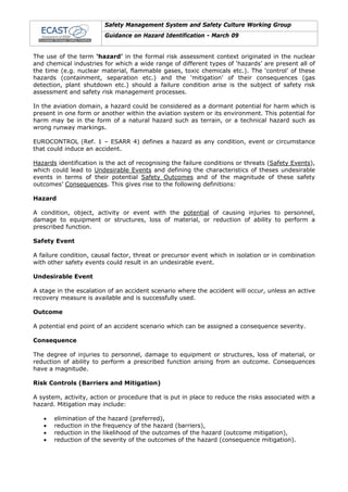 ECASTSMSWG-GuidanceonHazardIdentification | PDF