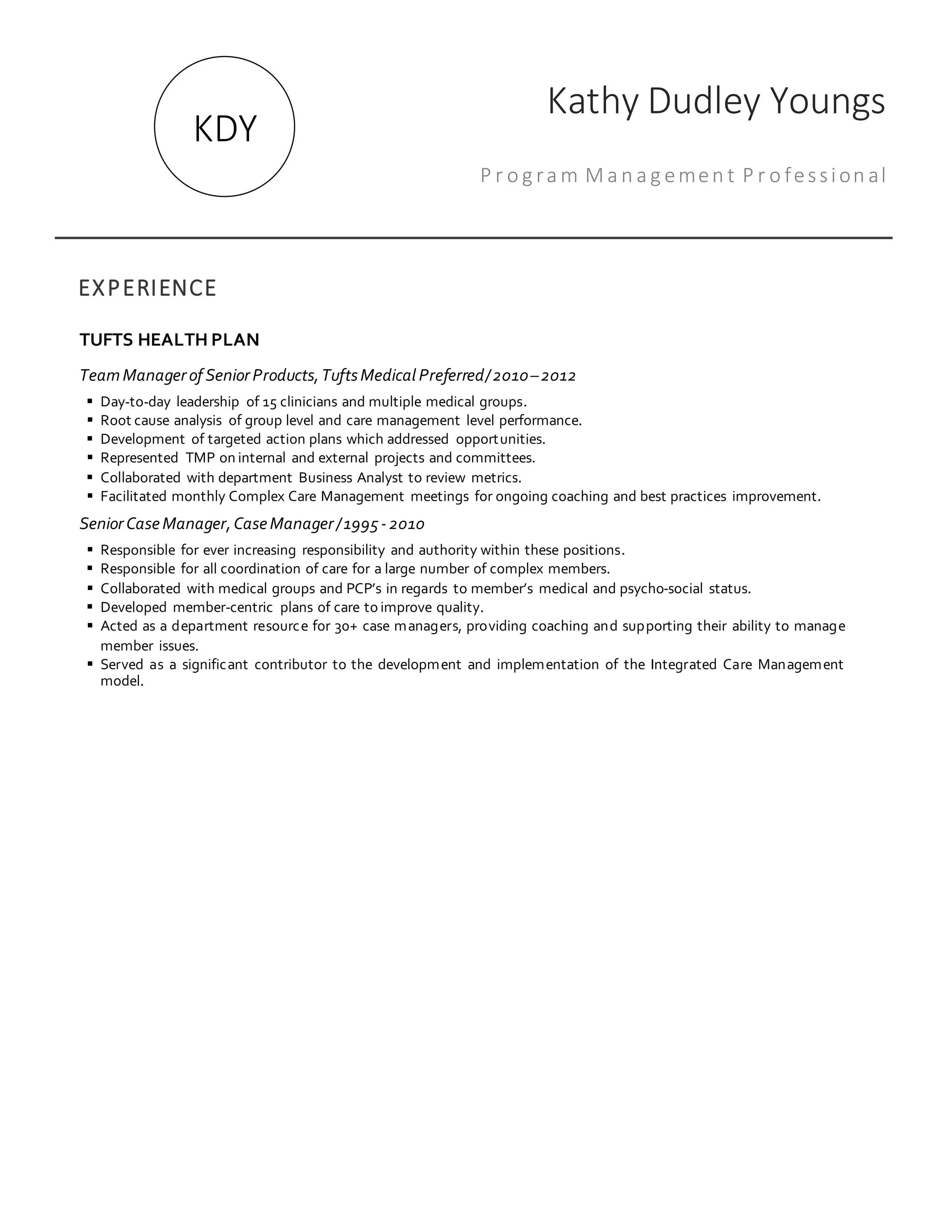 Kathy Youngs Resume | PDF