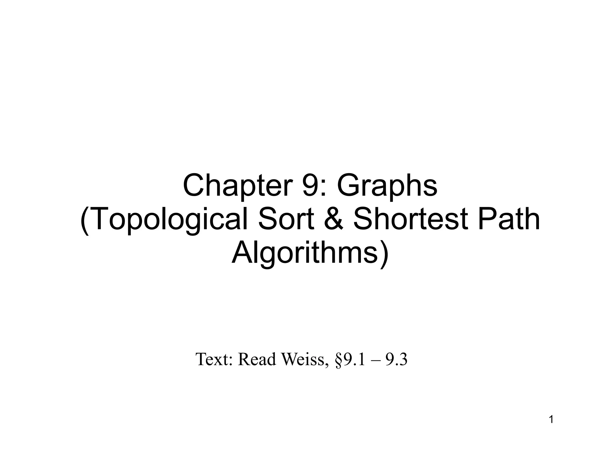 14 Chapter9 Graphalgorithmstopologicalsortshortestpath Ppt 0295