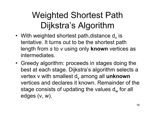 14 chapter9 graph_algorithmstopologicalsort_shortestpath | PPT