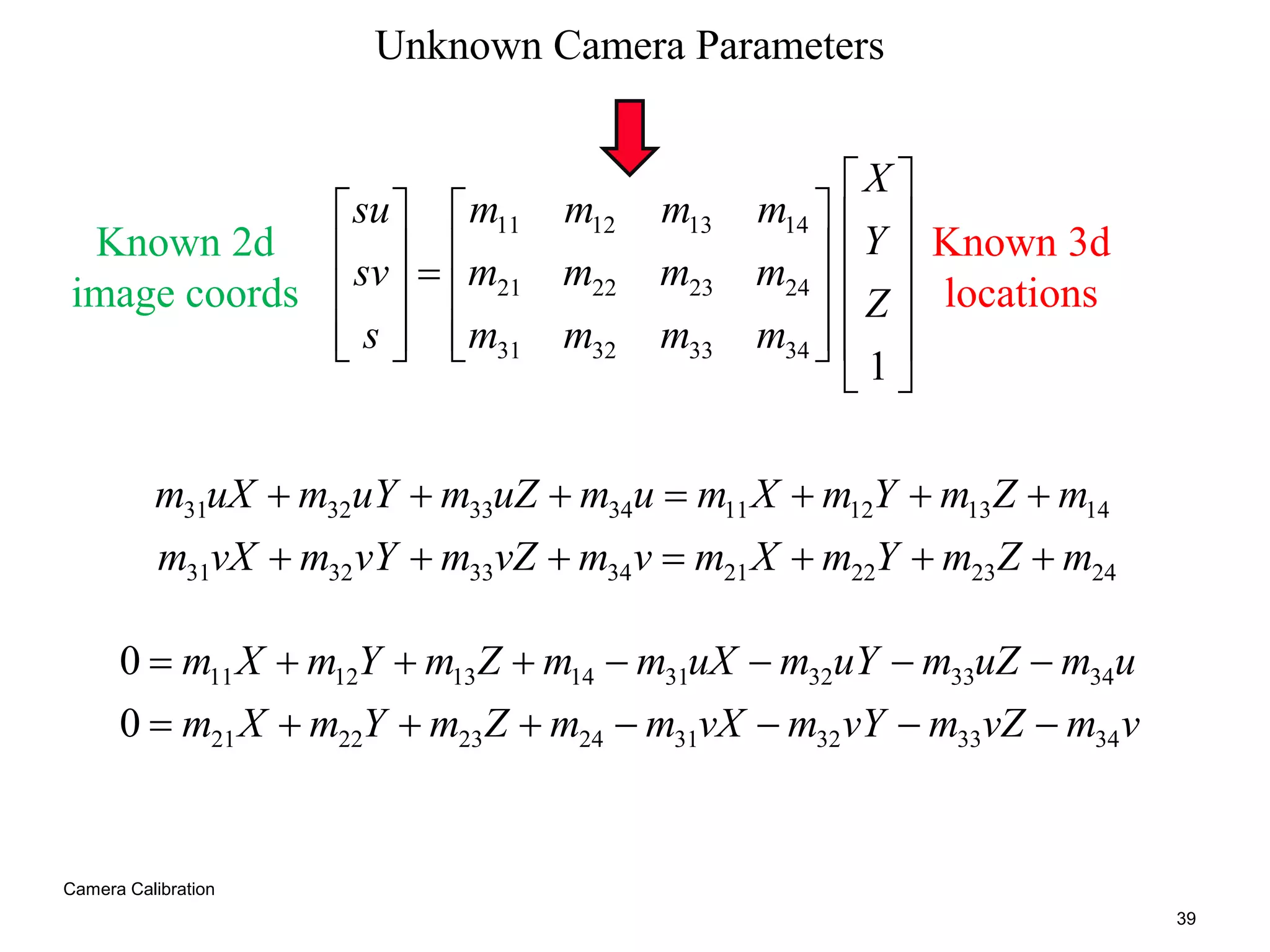 14 Cie552 Camera Calibration Ppt