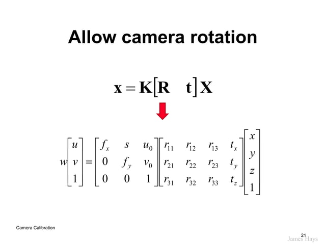 14 cie552 camera_calibration | PPT