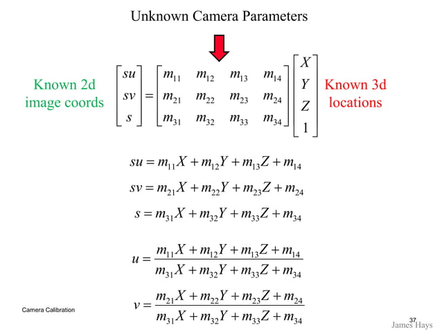 14 cie552 camera_calibration | PPT