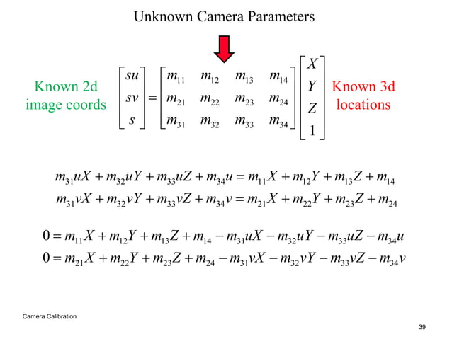 14 cie552 camera_calibration | PPT