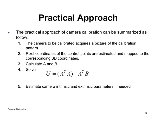 14 cie552 camera_calibration | PPT
