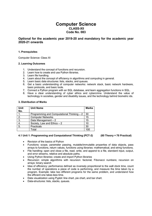 14 Computer Science New Pdf