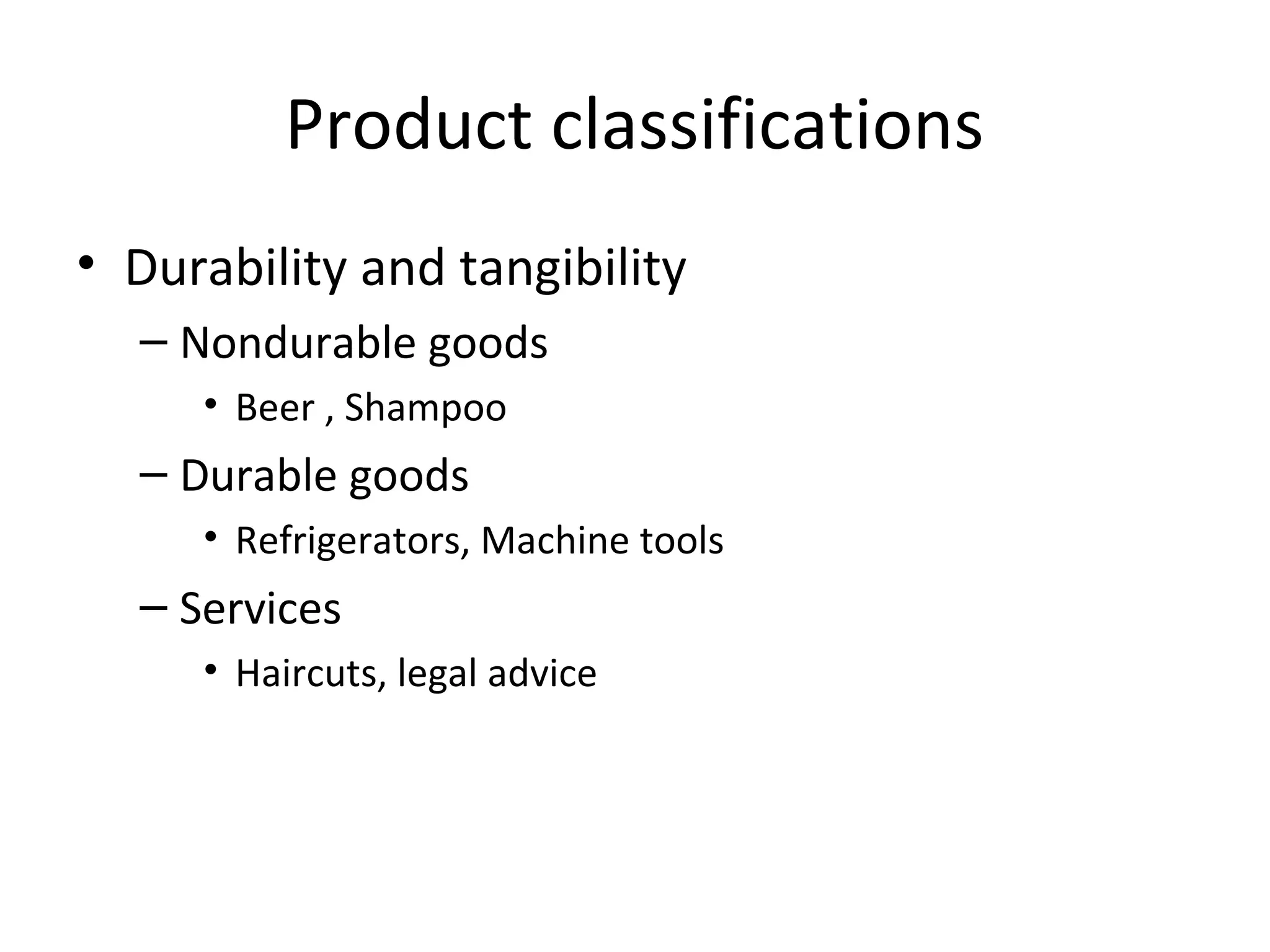 products levels & classification | PPT
