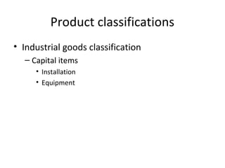 products levels & classification | PPT