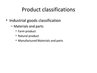 products levels & classification | PPT