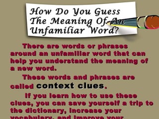 14 context clues | PPT