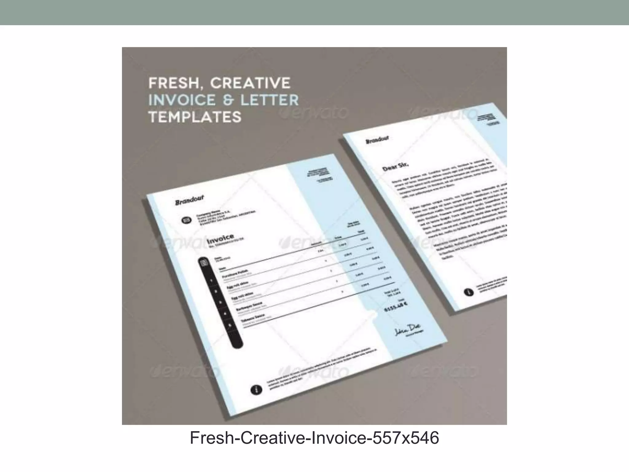 14 contoh invoice desain modern | PPTX