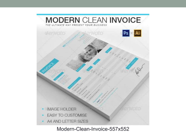 14 contoh invoice desain modern | PPTX