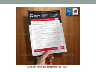 14 contoh invoice desain modern | PPTX