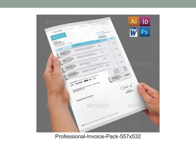 14 contoh invoice desain modern | PPTX