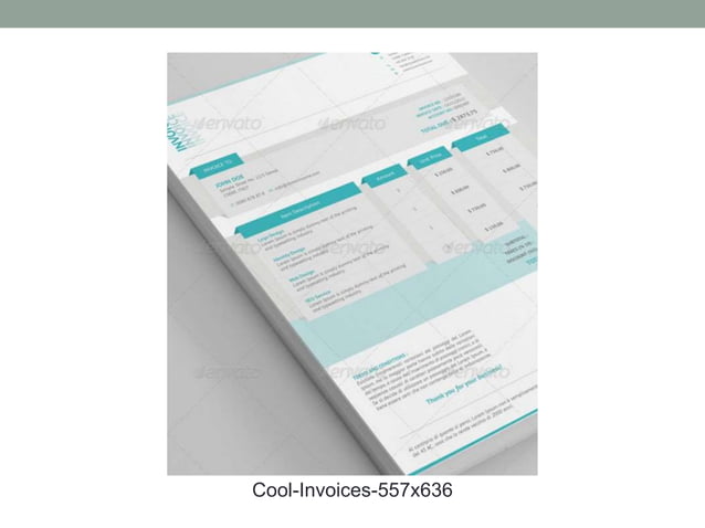 14 contoh invoice desain modern | PPTX
