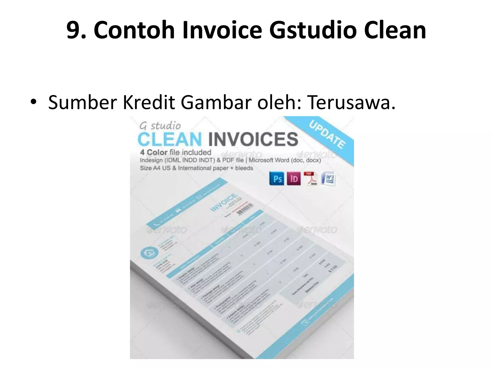 14 contoh invoice desain modern | PPTX