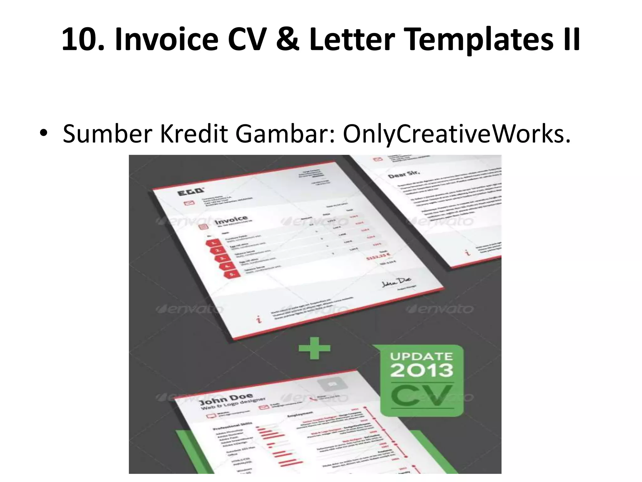 14 contoh invoice desain modern | PPTX