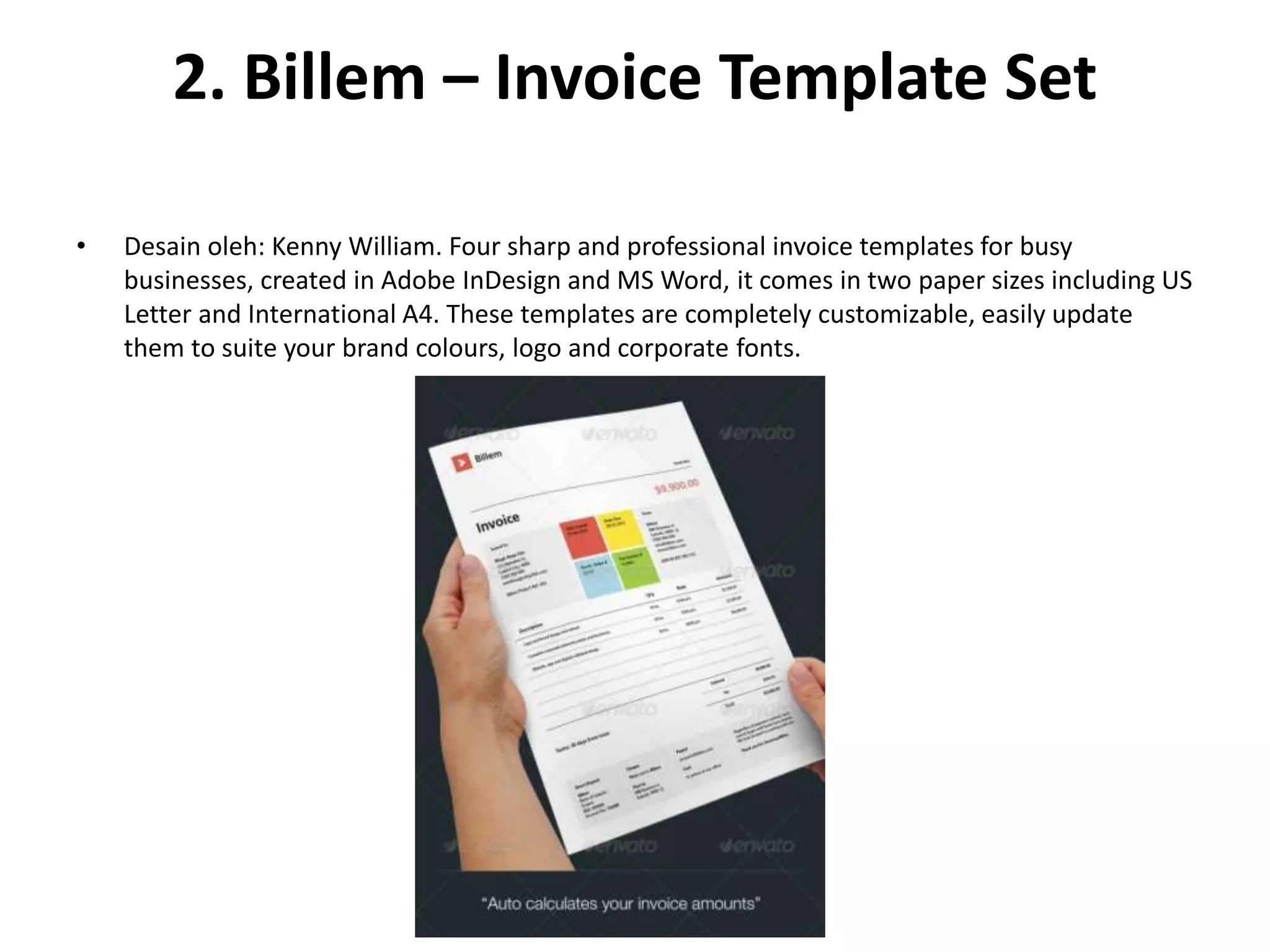 14 contoh invoice desain modern | PPTX