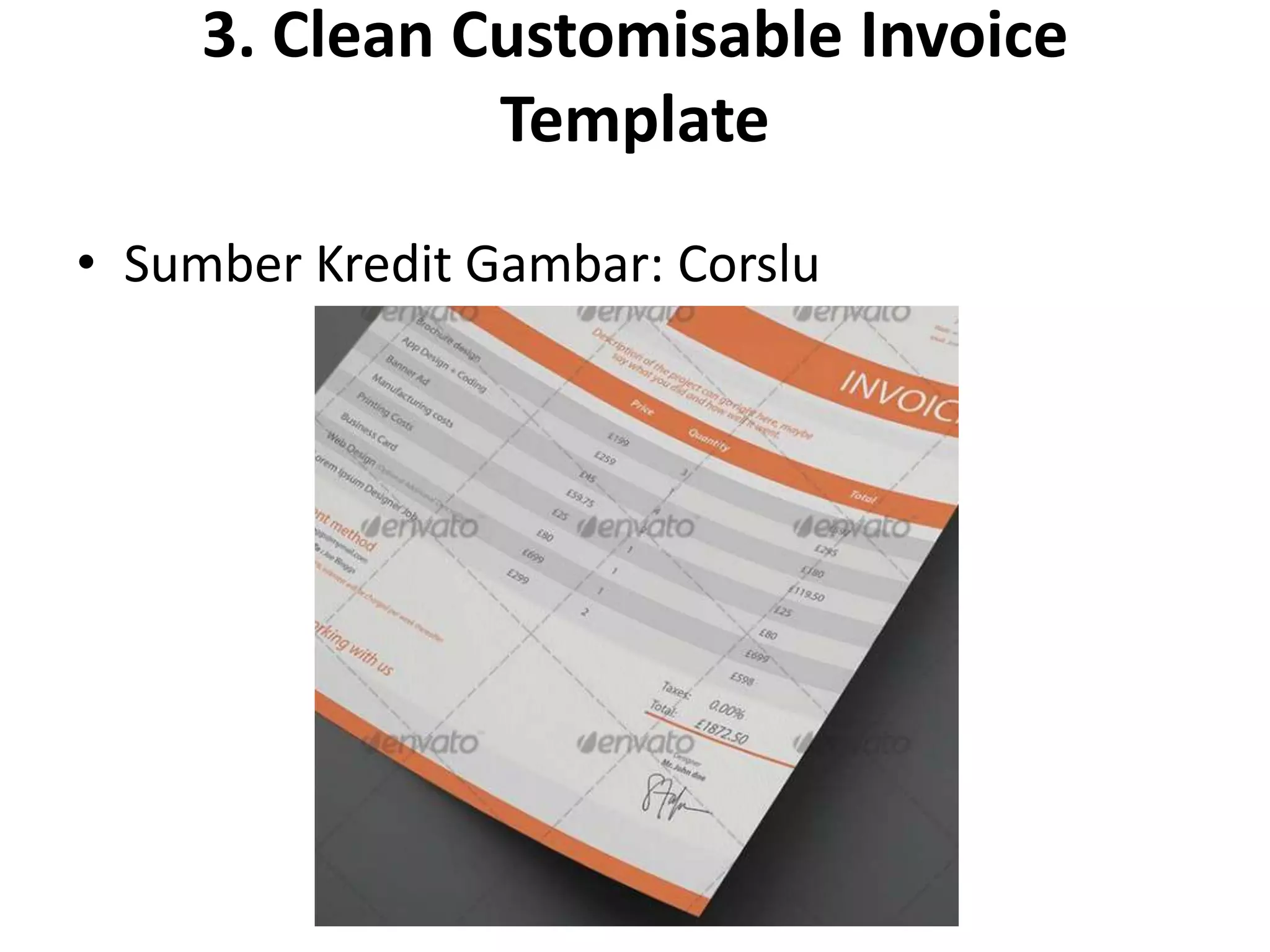 14 contoh invoice desain modern | PPTX