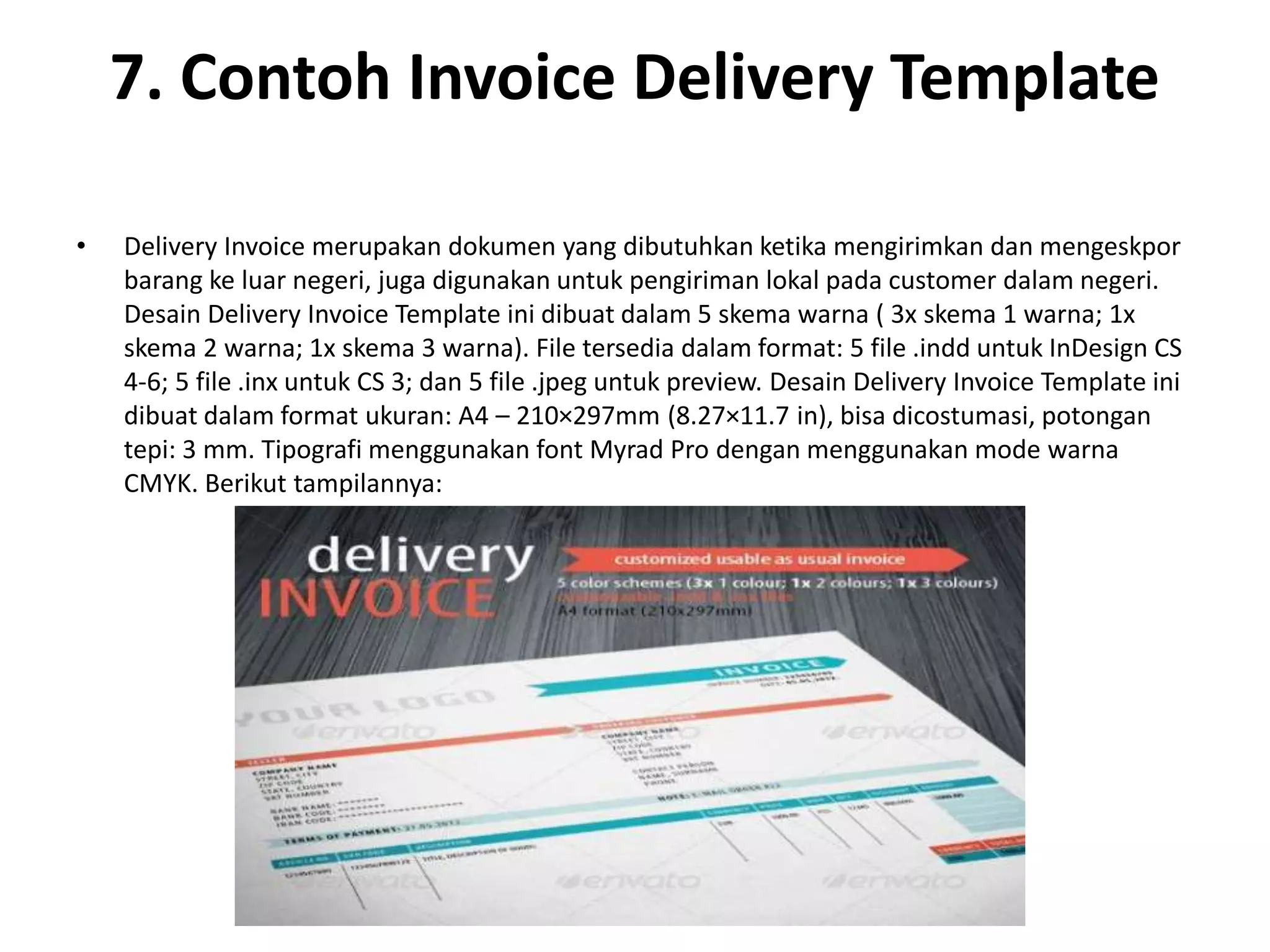 14 contoh invoice desain modern | PPTX