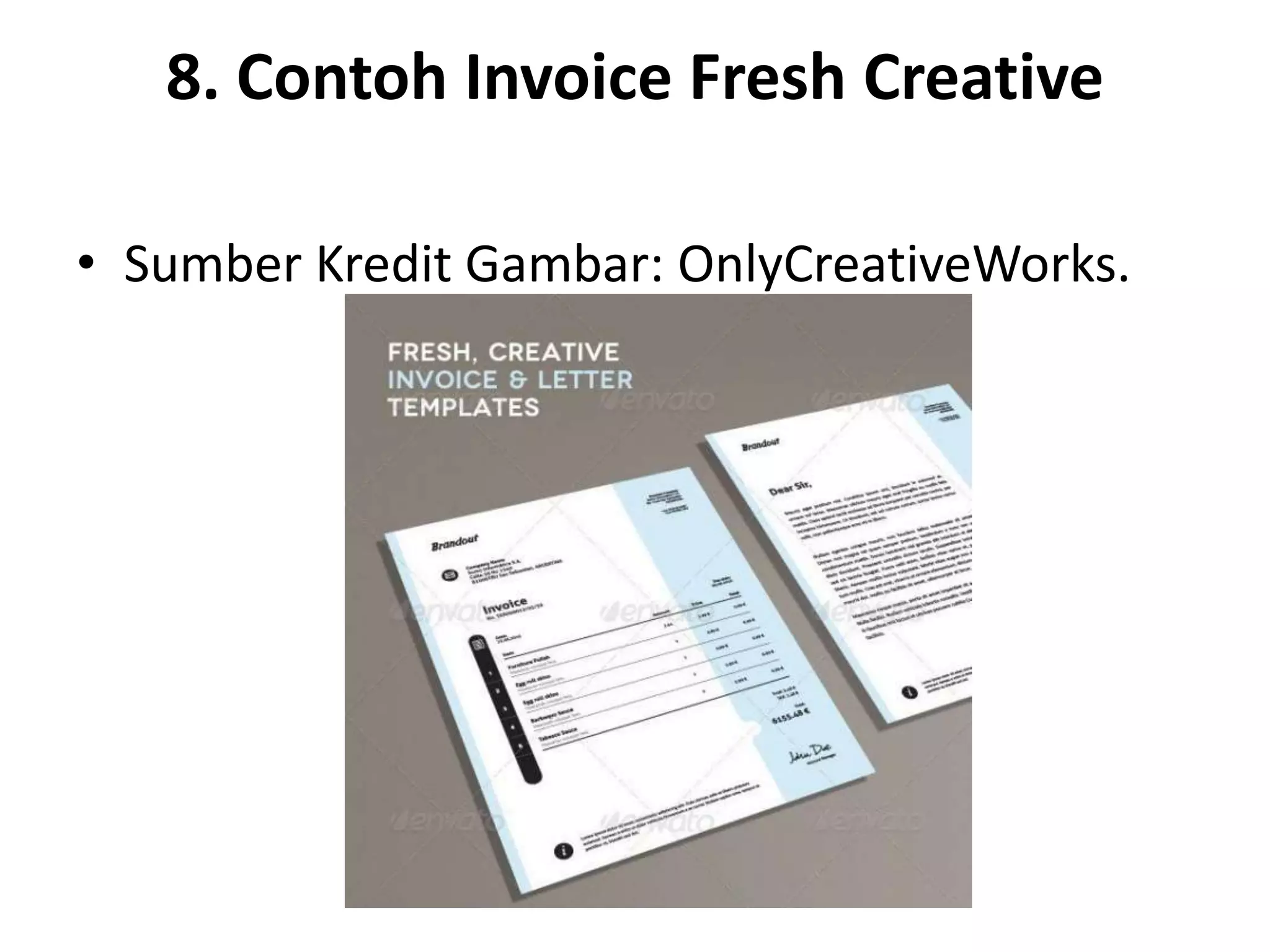 14 contoh invoice desain modern | PPT