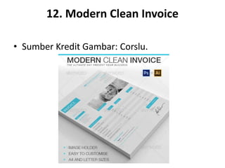 14 contoh invoice desain modern | PPT