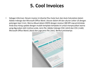 14 contoh invoice desain modern | PPT