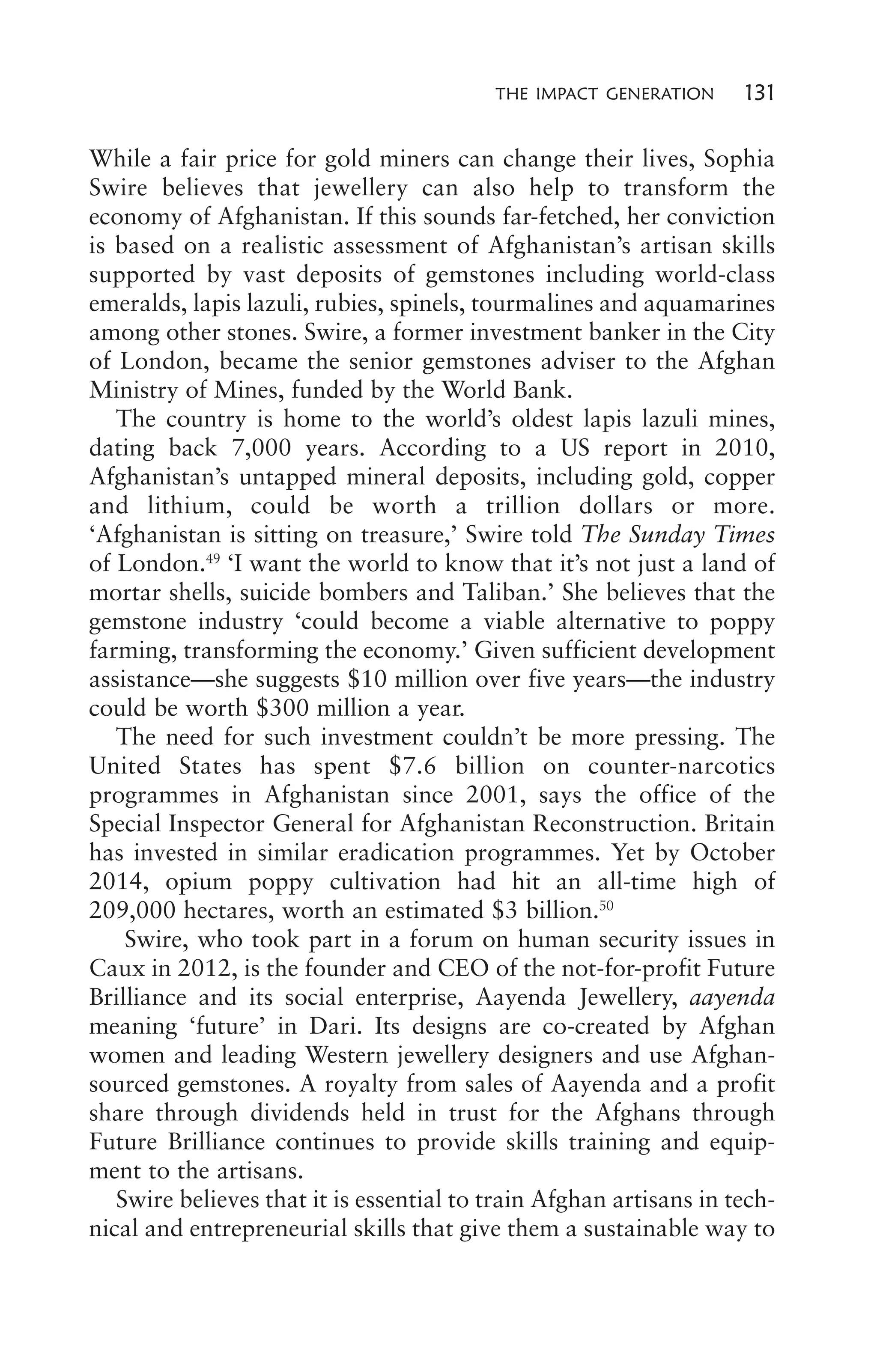 Story of Future Brilliance, Sophia Swire, in 'Great Company' book | PDF