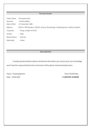 Jeevan CV - HR | PDF