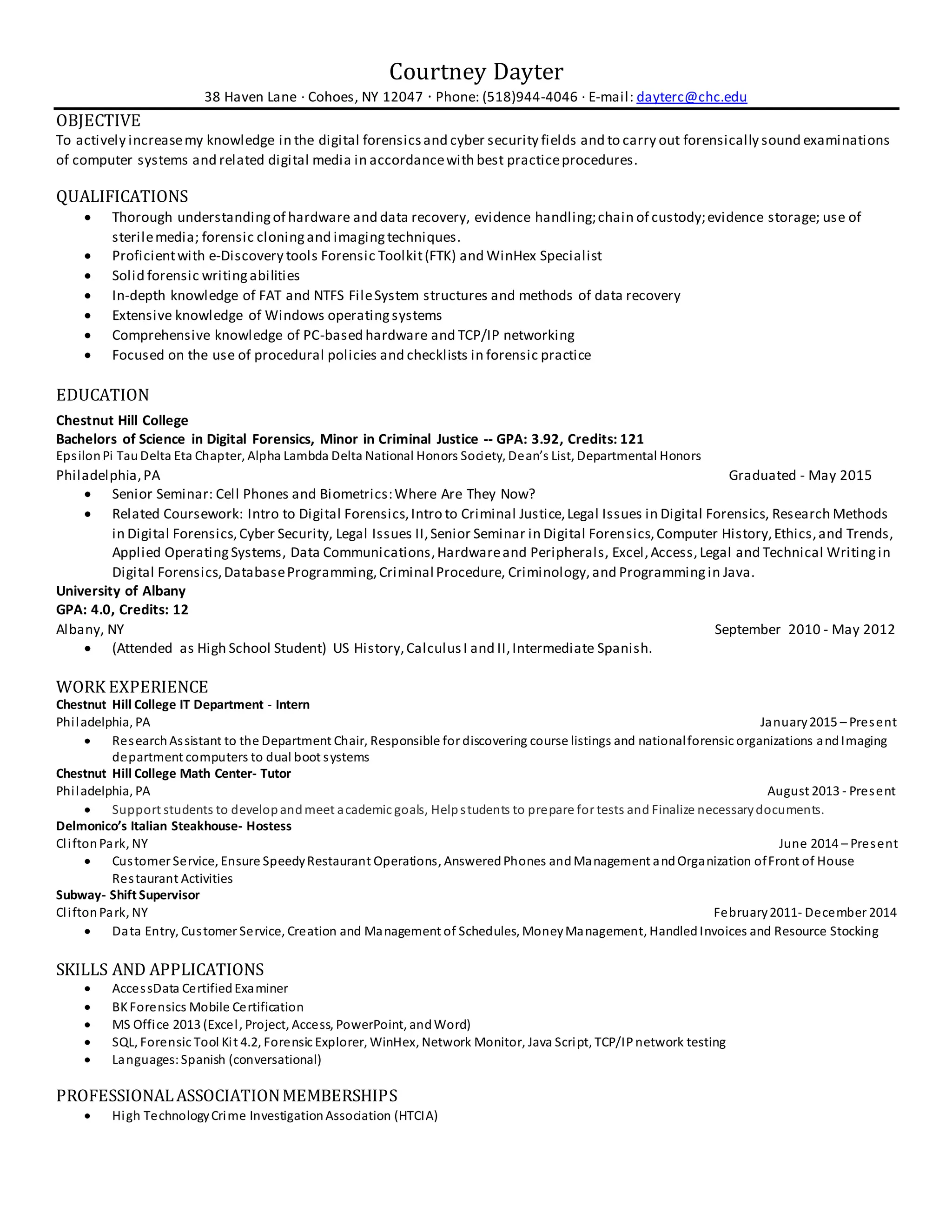 Resume NEW | PDF