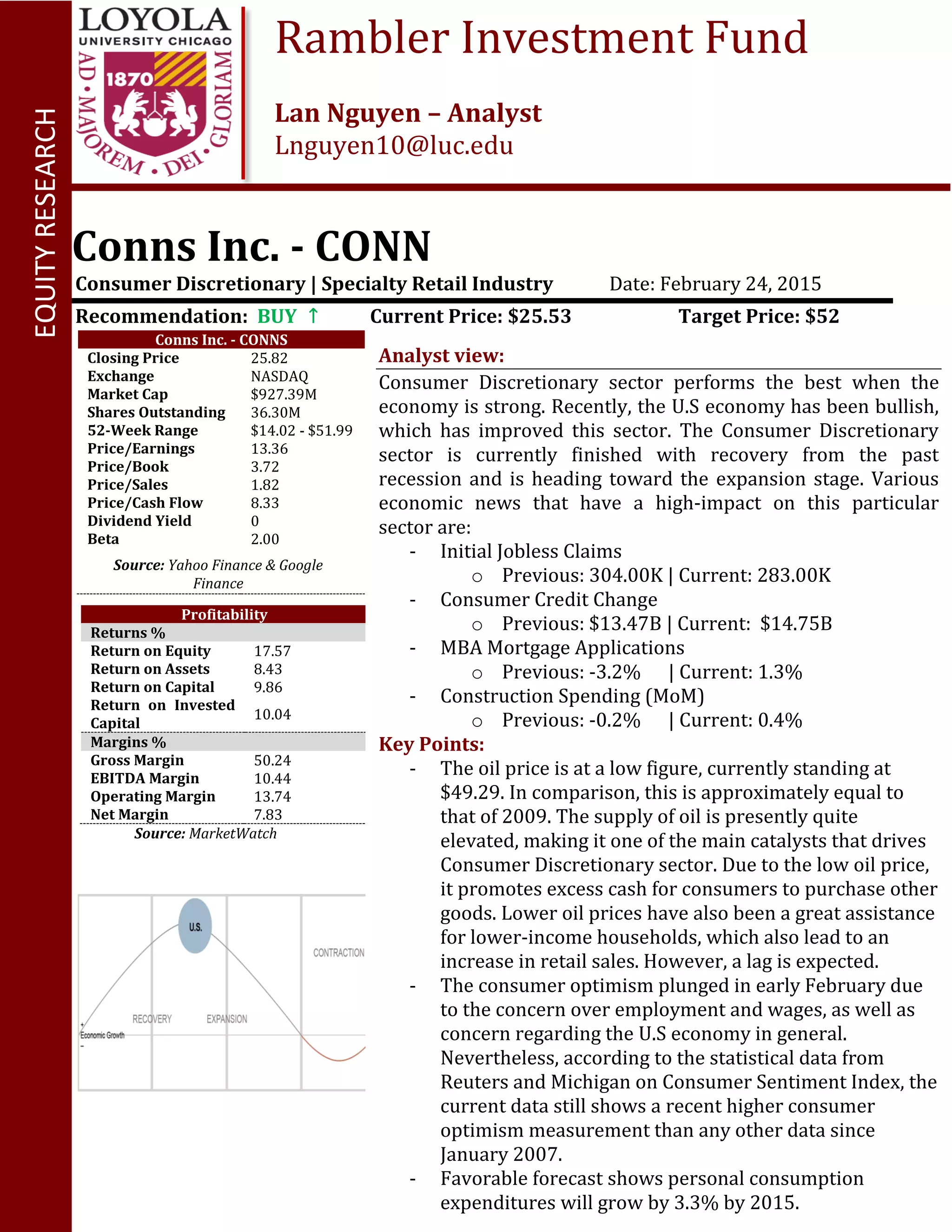 Conn's Inc. - Lan Nguyen | PDF