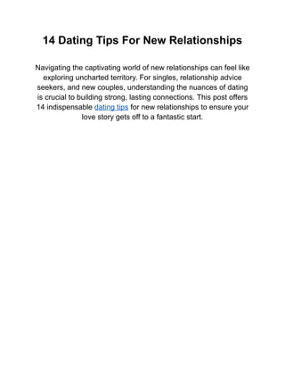 14 Dating Tips For New Relationships.pdf