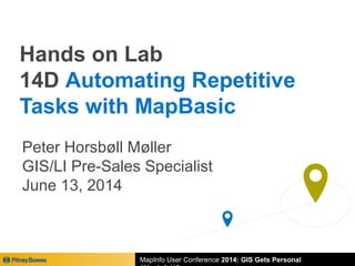 Automating Repetitive Tasks with MapBasic | PPT