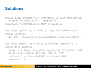 Automating Repetitive Tasks with MapBasic | PPT