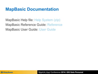 Automating Repetitive Tasks with MapBasic | PPT