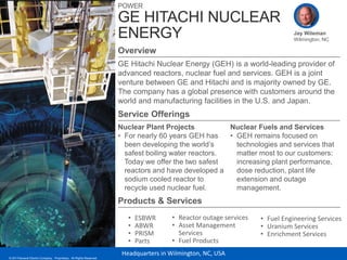 GE Hitachi. Nuclear Innovation | PDF