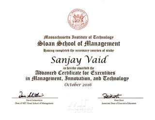 MIT ACE Certificate | PDF