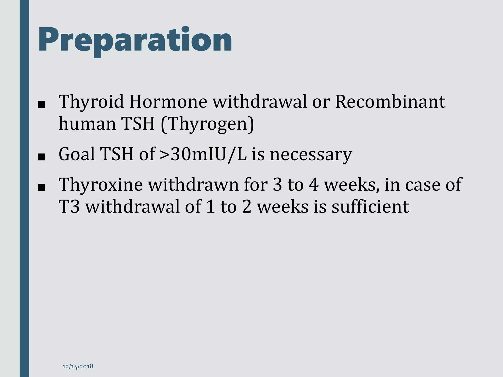 Radioactive Iodine Treatment in Thyroid Cancers | PPTX