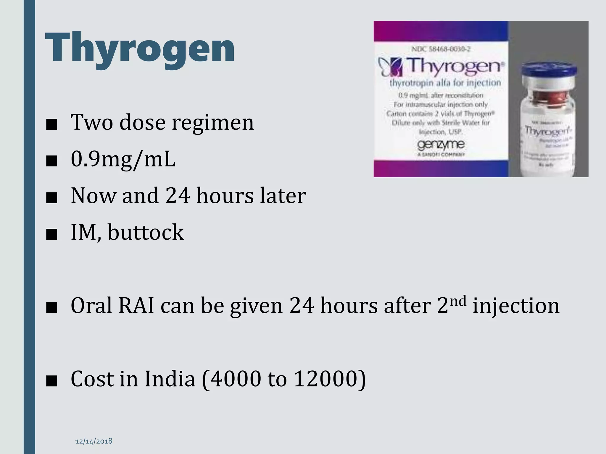 Radioactive Iodine Treatment in Thyroid Cancers | PPTX