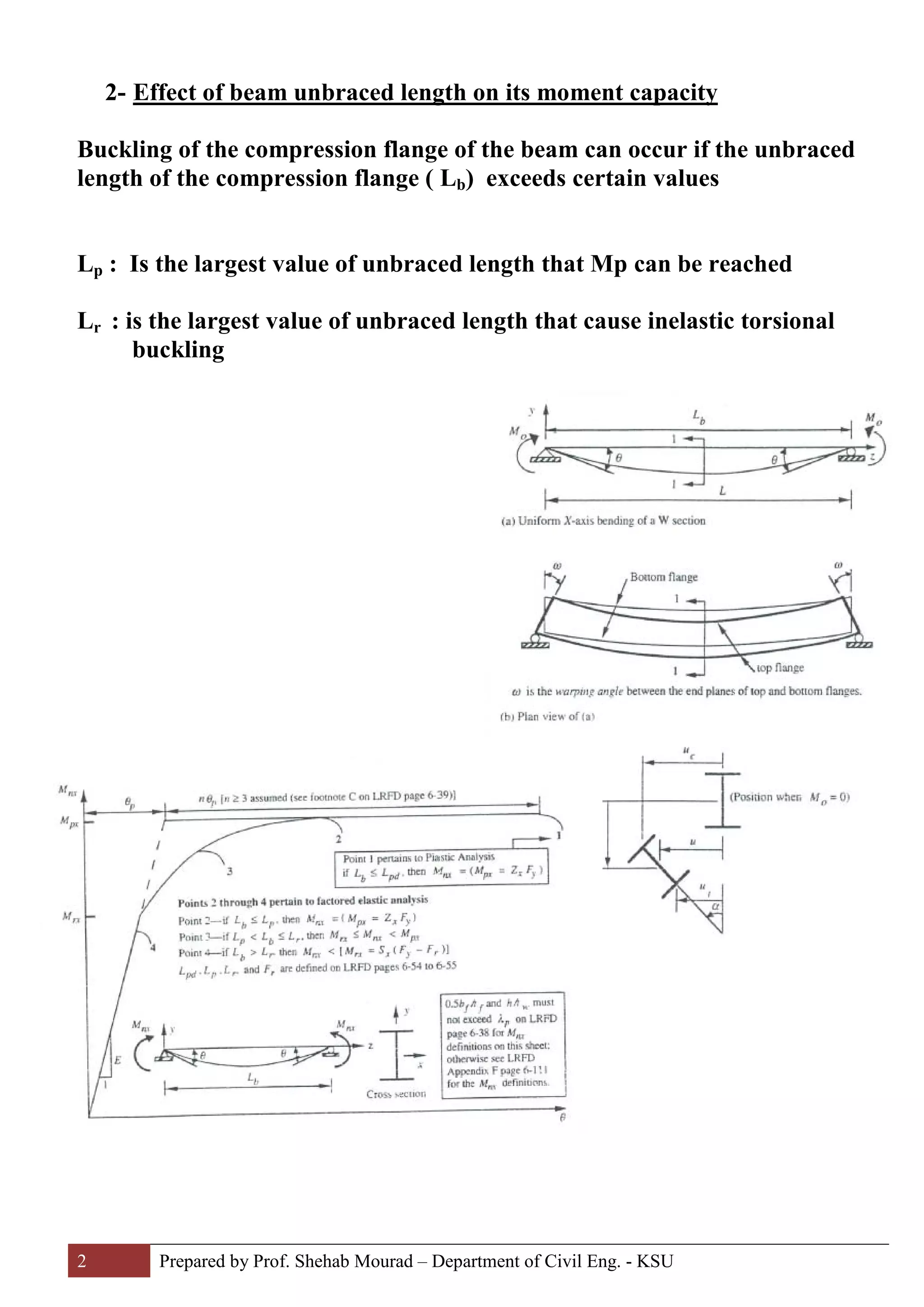14-Design of Beam (Steel Structural Design & Prof. Shehab Mourad) | PDF