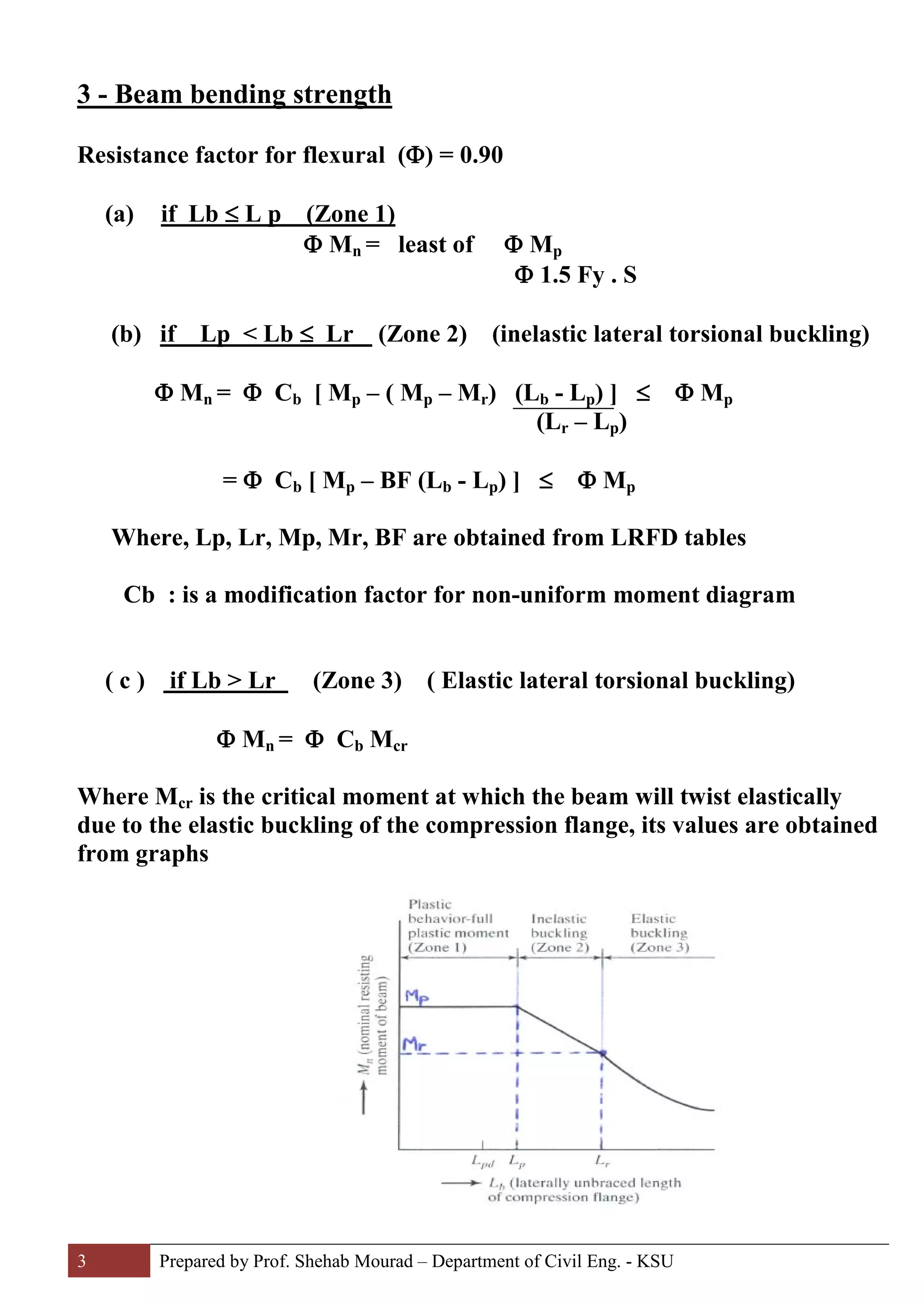 14-Design of Beam (Steel Structural Design & Prof. Shehab Mourad) | PDF