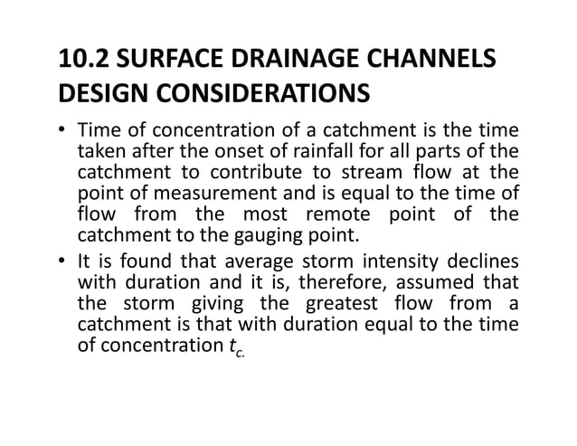 14 d&i design of surface drainage | PDF